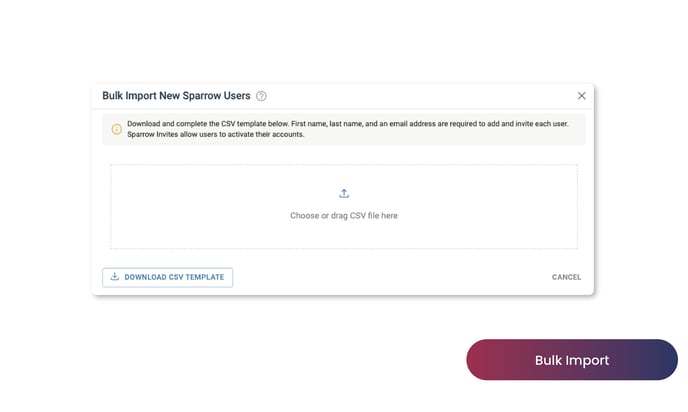 Sparrow Users - Adding